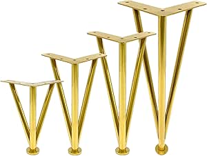 Amazon.com: KGUDYS 4 Pcs Furniture Legs Adjustable,Metal Furniture Feet ...