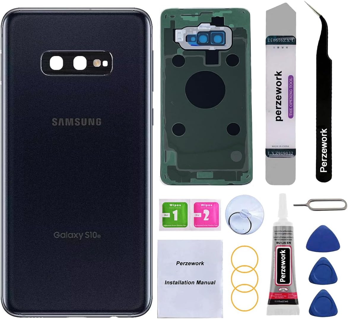 Amazon.com: Perzework Rear Back Glass Replacement for Samsung Galaxy ...