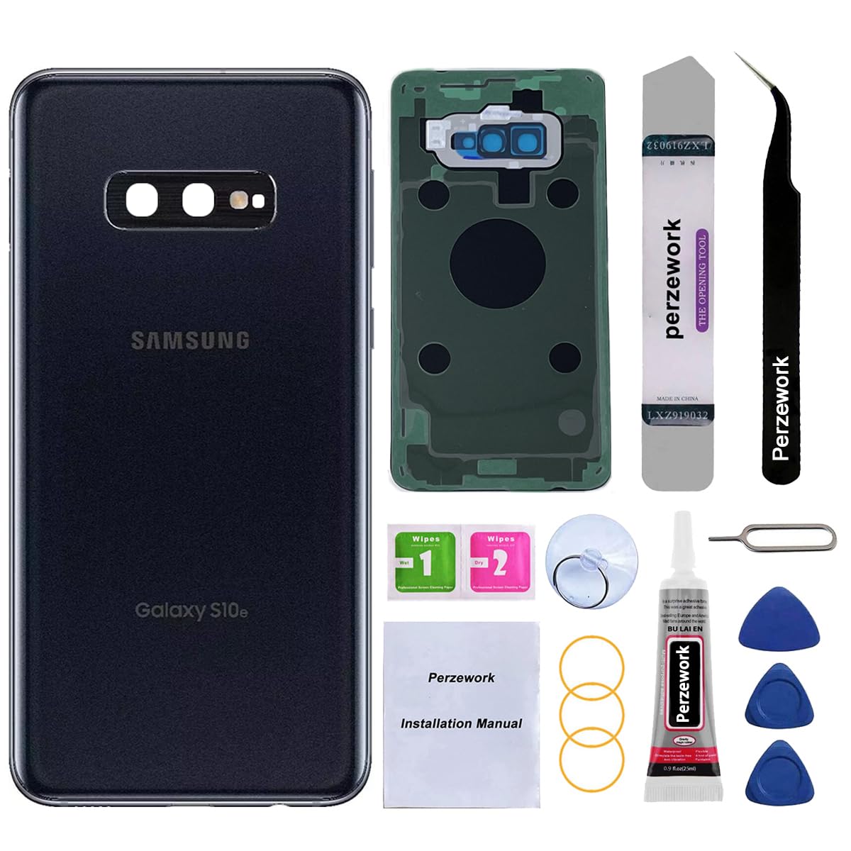Amazon.com: Perzework Rear Back Glass Replacement for Samsung Galaxy ...