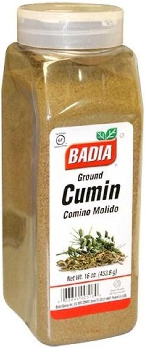 Amazon.com : Badia Ground Cumin Seed Spice, 16 Ounce - 6 per case ...