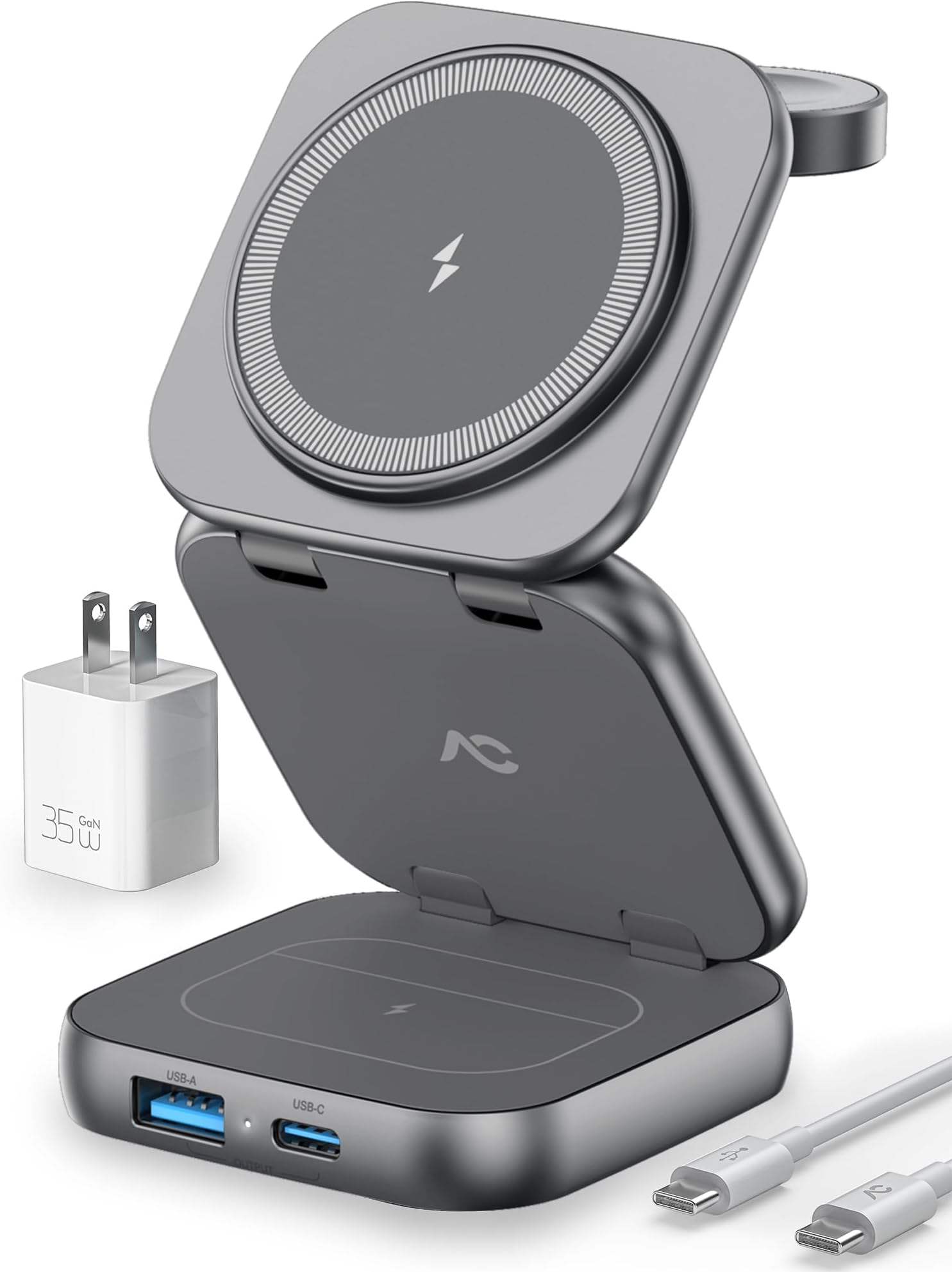 Amazon.com: Wireless Charger for Magsafe, AC Island 5-in-1 Portable ...