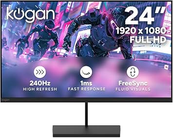 Kogan 24" Full HD IPS 240Hz 1ms FreeSync Gaming Monitor (1920 x 1080 ...