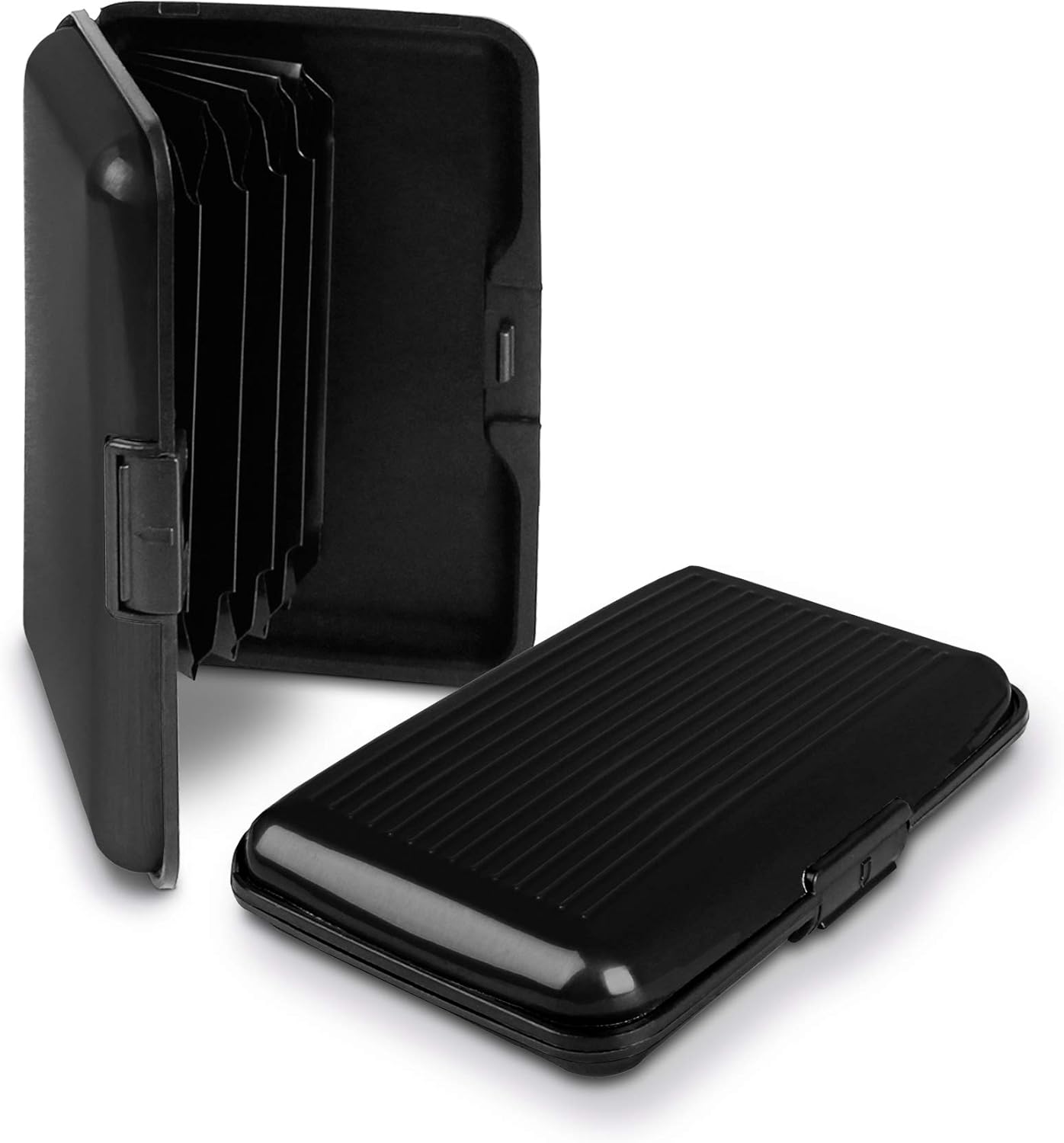RFID Blocking Anti Scan Aluminium Security Wallet Card Holder Hard Case ...