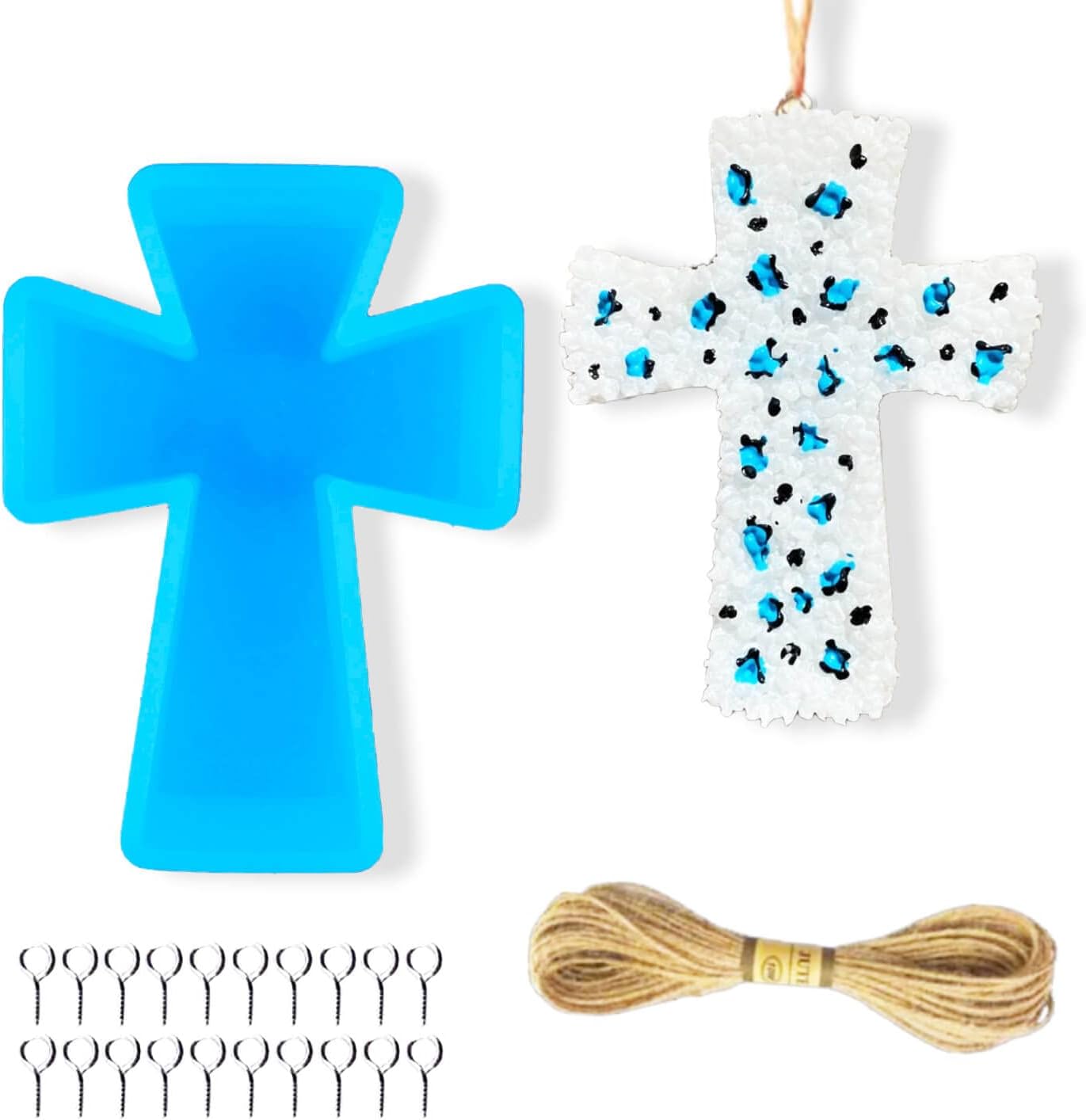 Amazon.com: Cross Silicone Mold | Size 3.75" Wide x 4" Long x .8" Deep ...