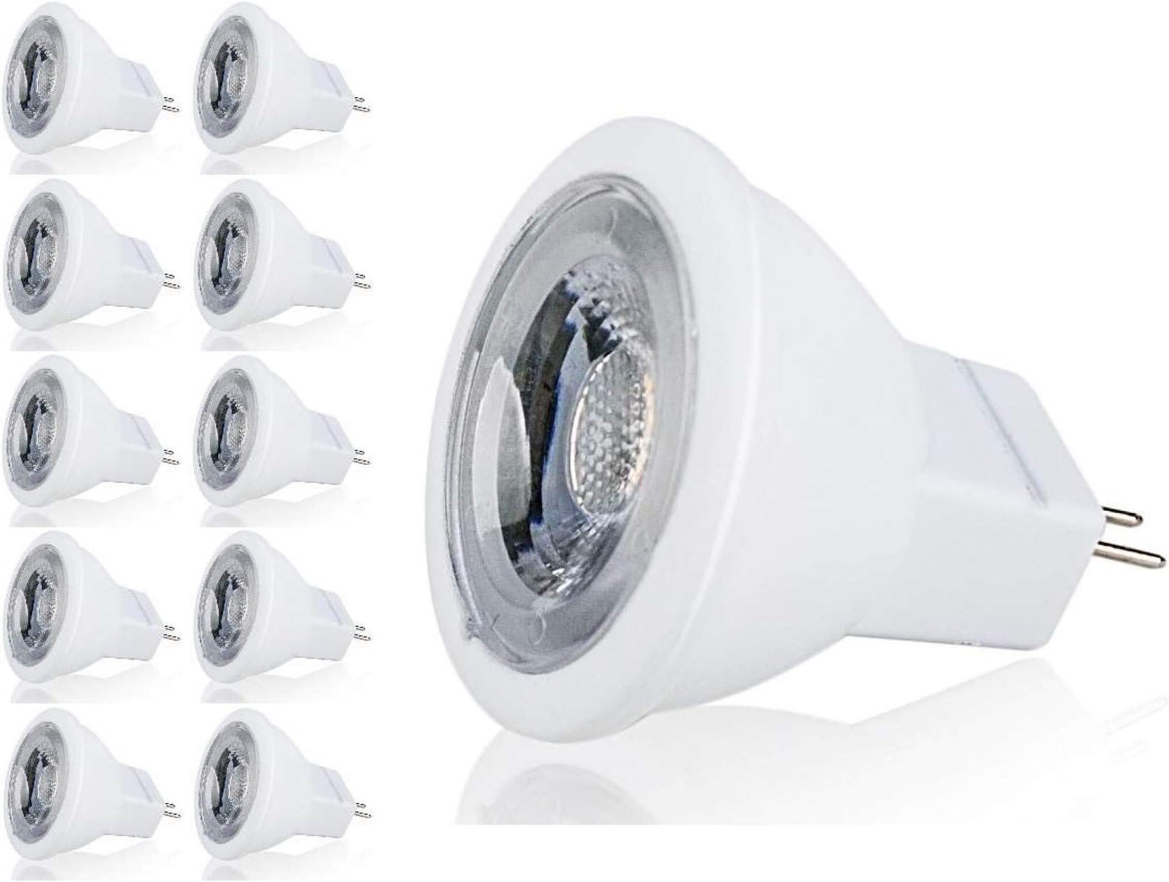 CBconcept UL-Listed MR11 GU4.0 LED Light Bulbs, 10-Pack, 2 Watt ...