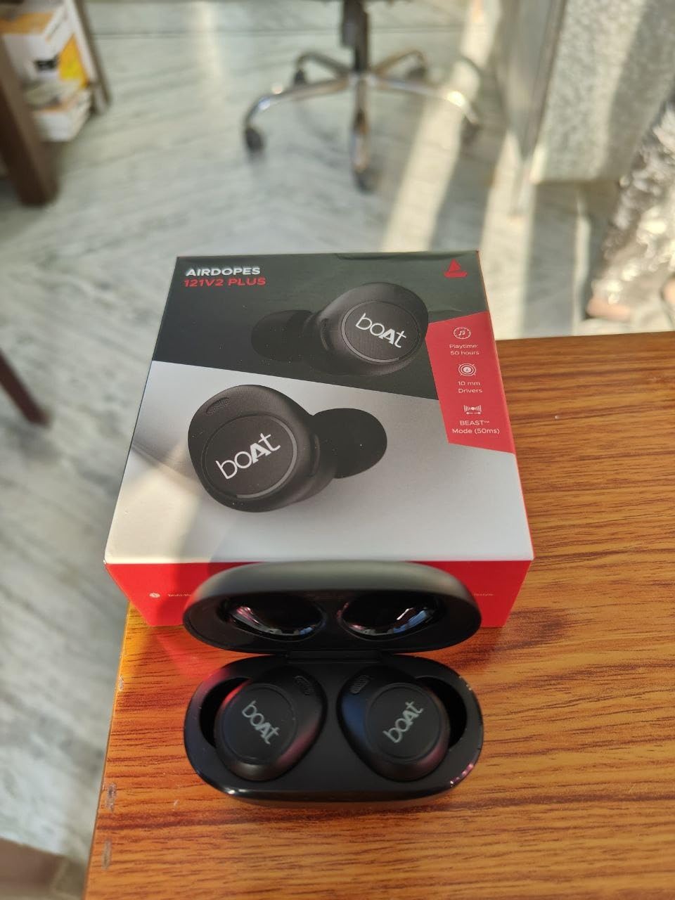 boAt Airdopes 121 V2 Plus Truly Wireless in Ear Ear Buds w/ 50 Hours ...