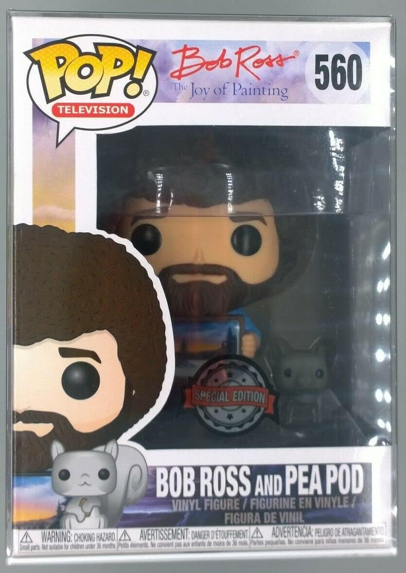 Amazon.com: Funko Pop Television Bob Ross and Pea Pod Joy of Painting ...