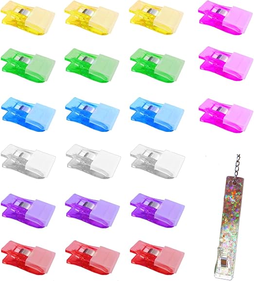 Amazon.com: VEINARDYL 21 pcs Acrylic Clips, Debit Bank Card Grabbers ...