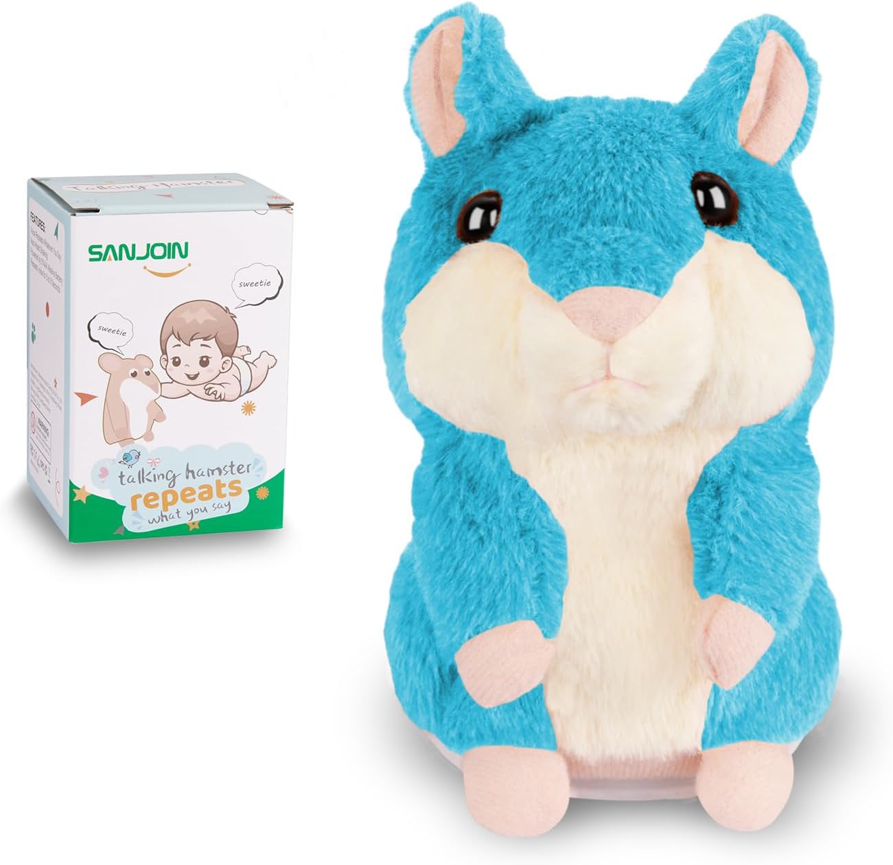 Amazon.com: SANJOIN Kids Toddler Toys for Ages 2-4, Talking Hamster ...