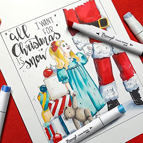 Snapklik.com : Bianyo 72A Alcohol Markers Set, 72 Primary Color Alcohol ...