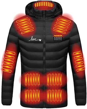 Amazon.com: Akklian Zip Up Heated Jackets for Men Women, 2023 Winter ...