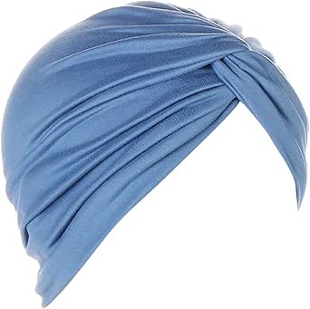 Transparent Color Hats Women Turbans Knot Pre Tied Bonnet Cap Headwraps ...