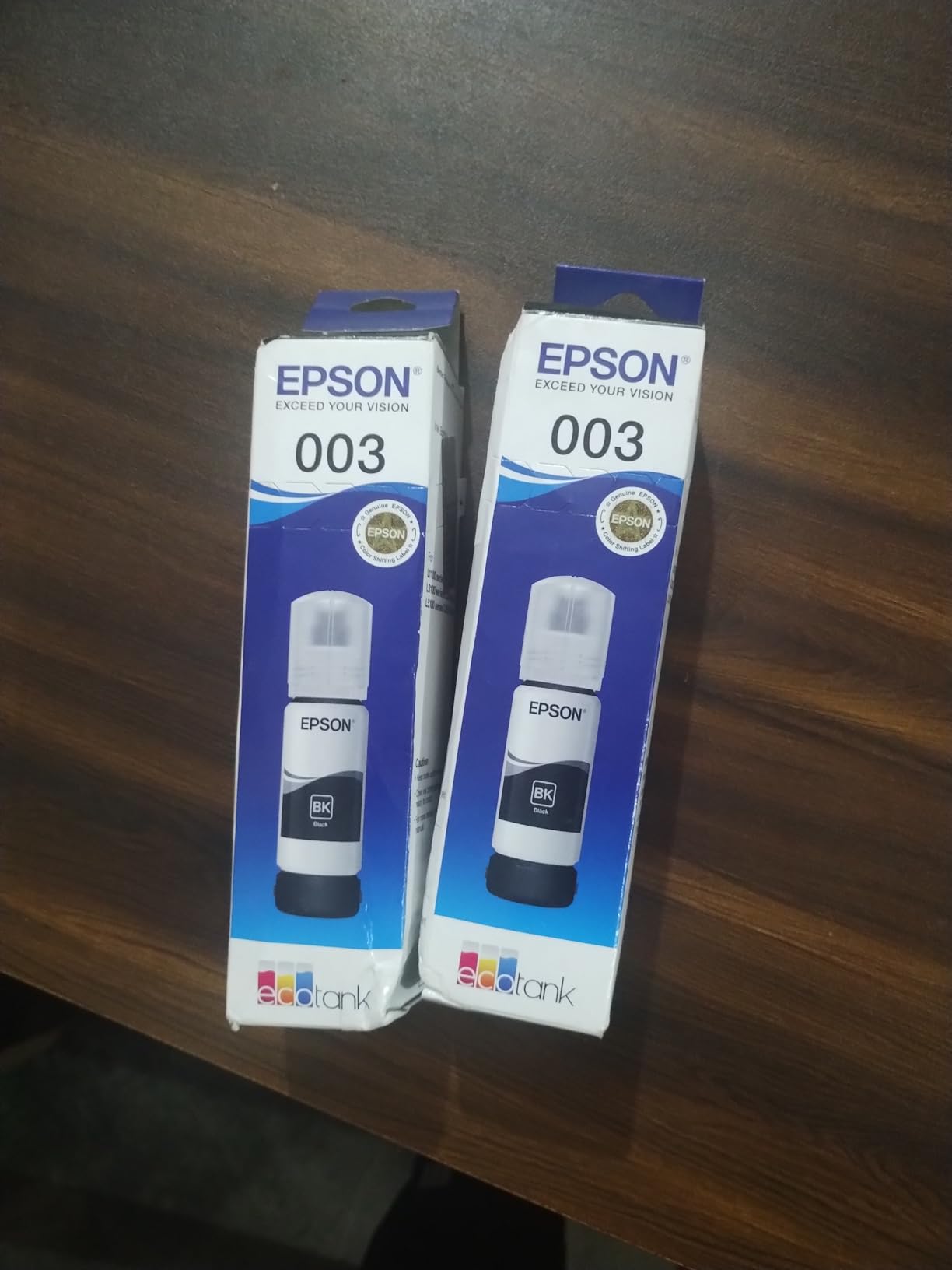 Epson 003 Ink Bottles, 65ml 4 Colors Combo for (L3110 /L3101/ L3150 ...
