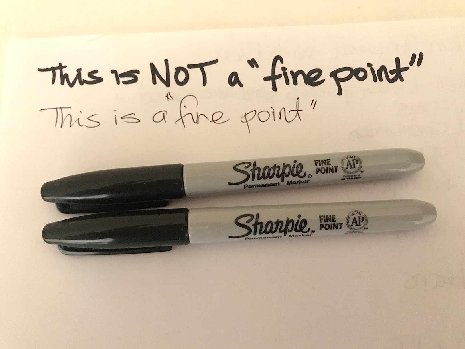 Sharpie Permanent Markers, Fine Point, Black (Pack of 2): Permanent ...