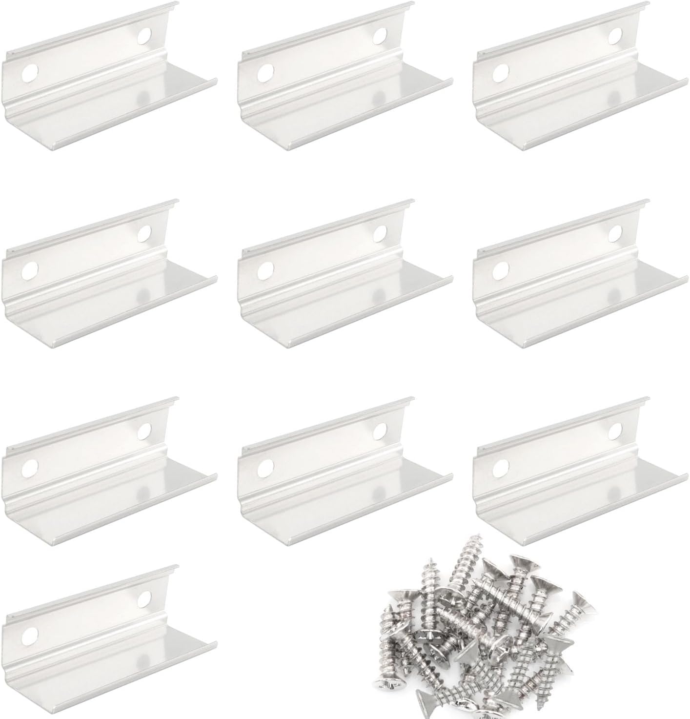 ITROLLE 10PCS V-shape LED Channel Extension Connectors with Screws ...