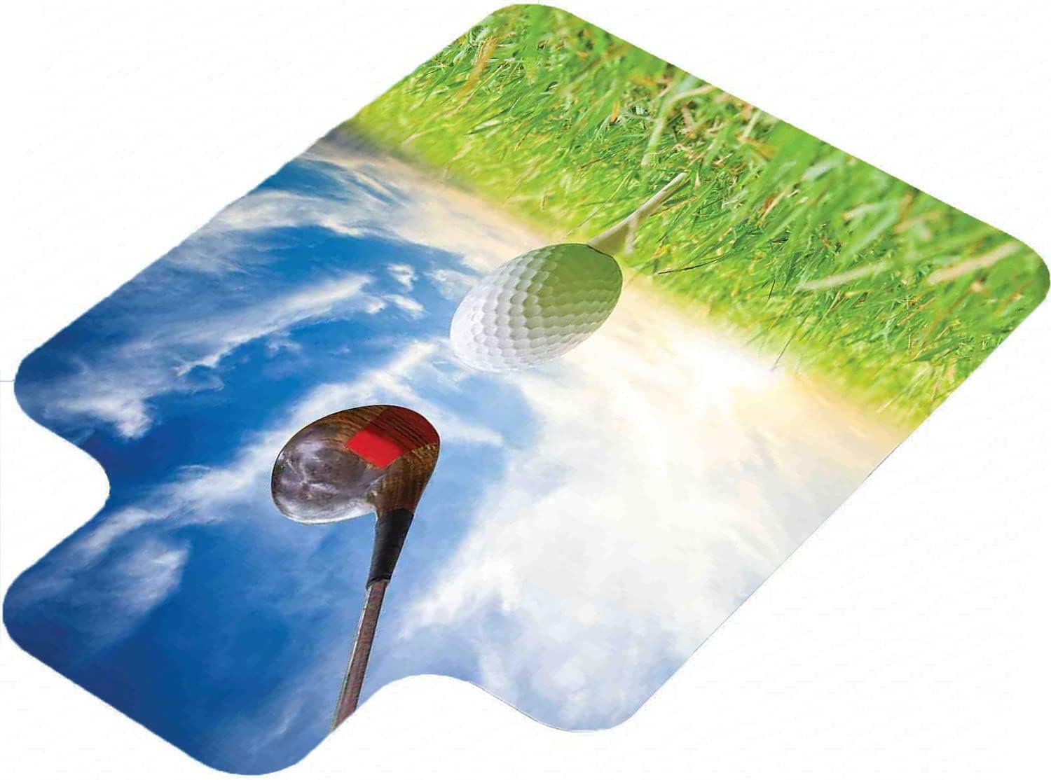 Amazon.com : Sport Office Desk Chair Mat with Lip, Golf Theme, Protects ...