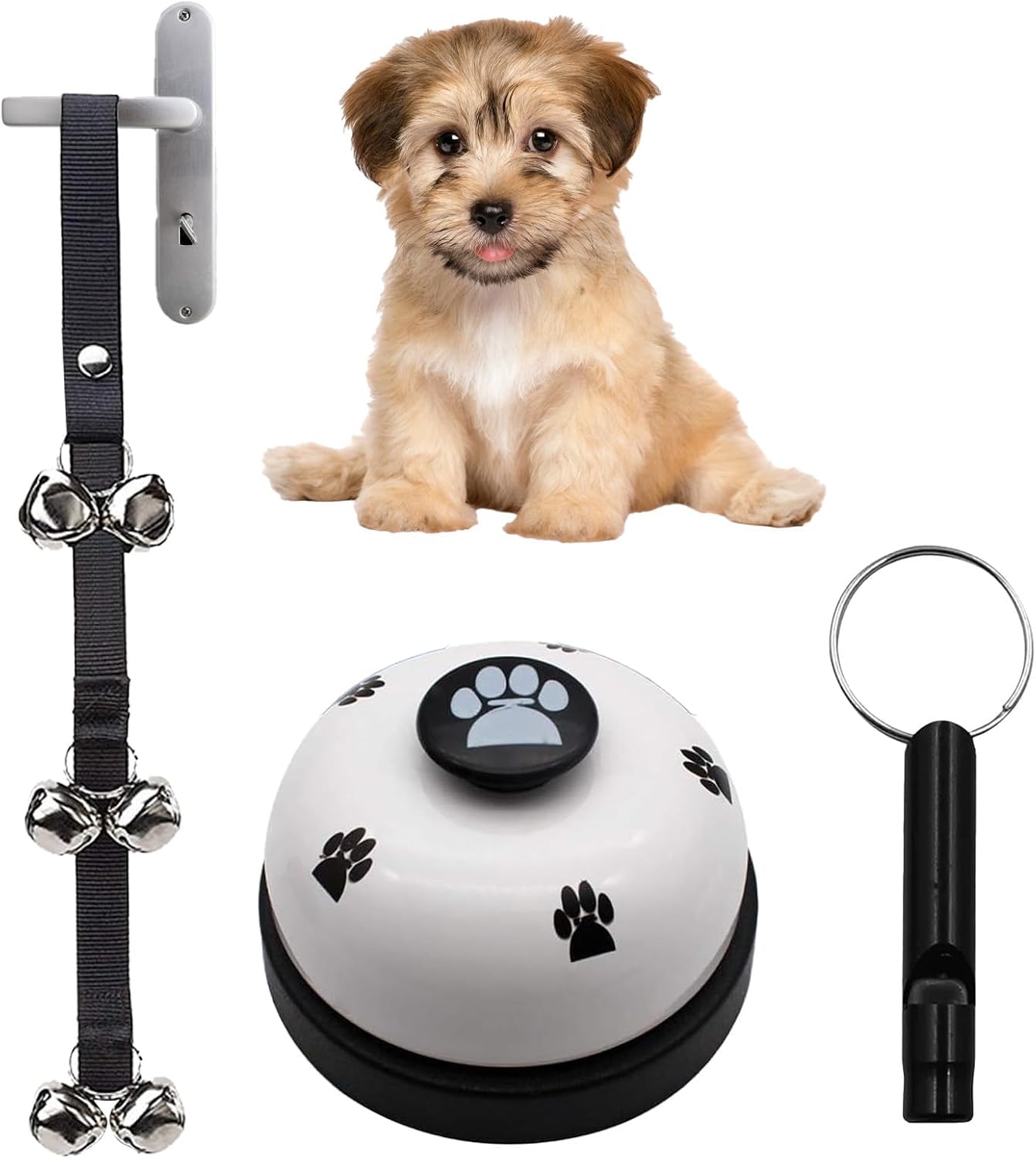 GegXcn 3-Piece Dog Bells Toilet Training, Dog Training Bells for Door ...