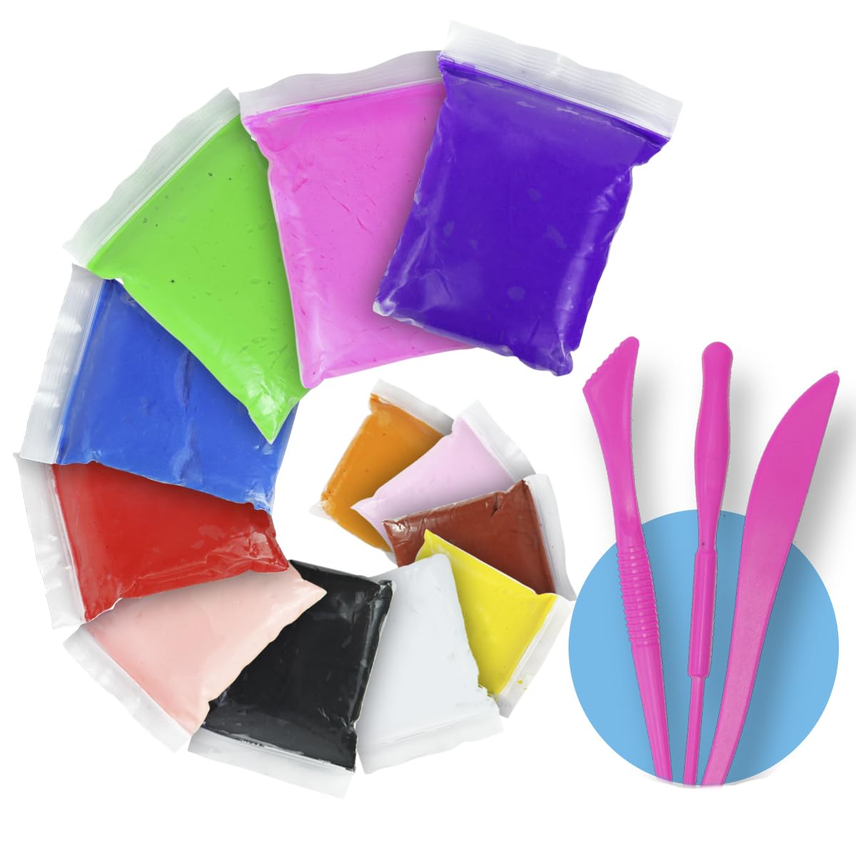 Fomi Moldeable 12 colores, arcilla textura suave foamy atiestres para ...