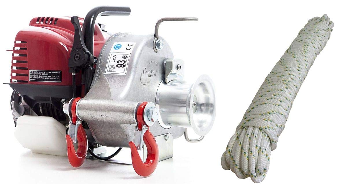 Amazon.com: Portable Winch PCW3000 Gas-Powered Capstan Pulling Winch ...