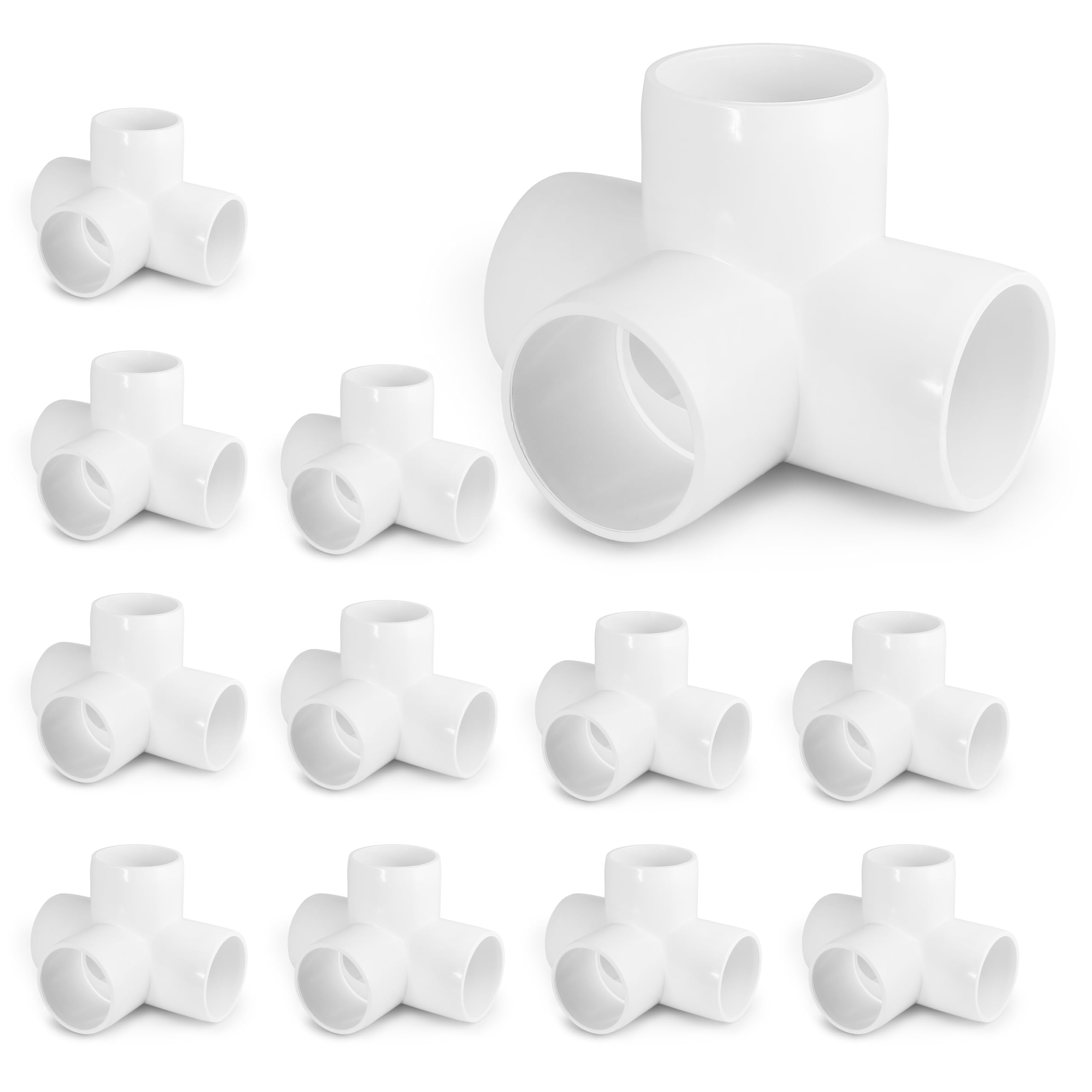 Amazon.com: Zernmiarder 4 Way PVC Pipe Fittings 1-1/2 Inch, PVC Elbow ...