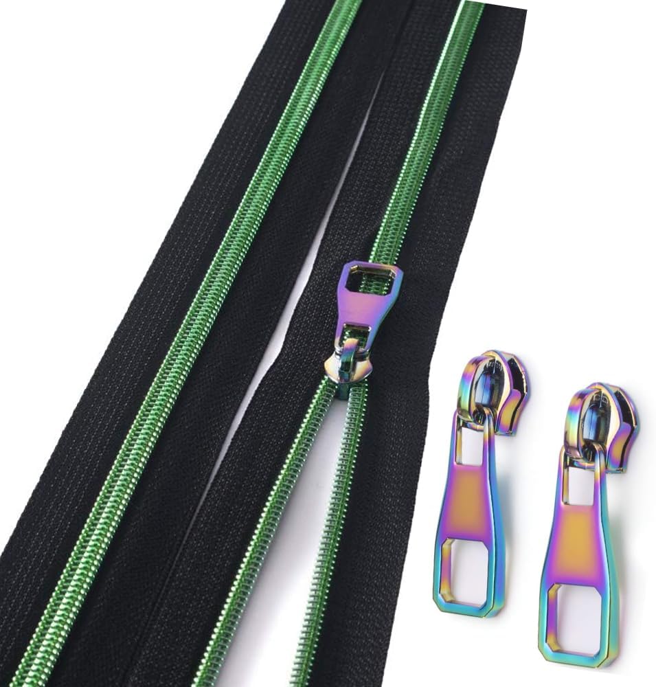 Amazon.com: Nylon Coil Zippers by The Yard #5-Long Zippers for Sewing ...