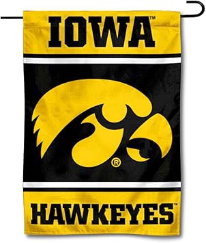 Amazon.com : College Flags & Banners Co. Iowa Hawkeyes Garden Flag ...