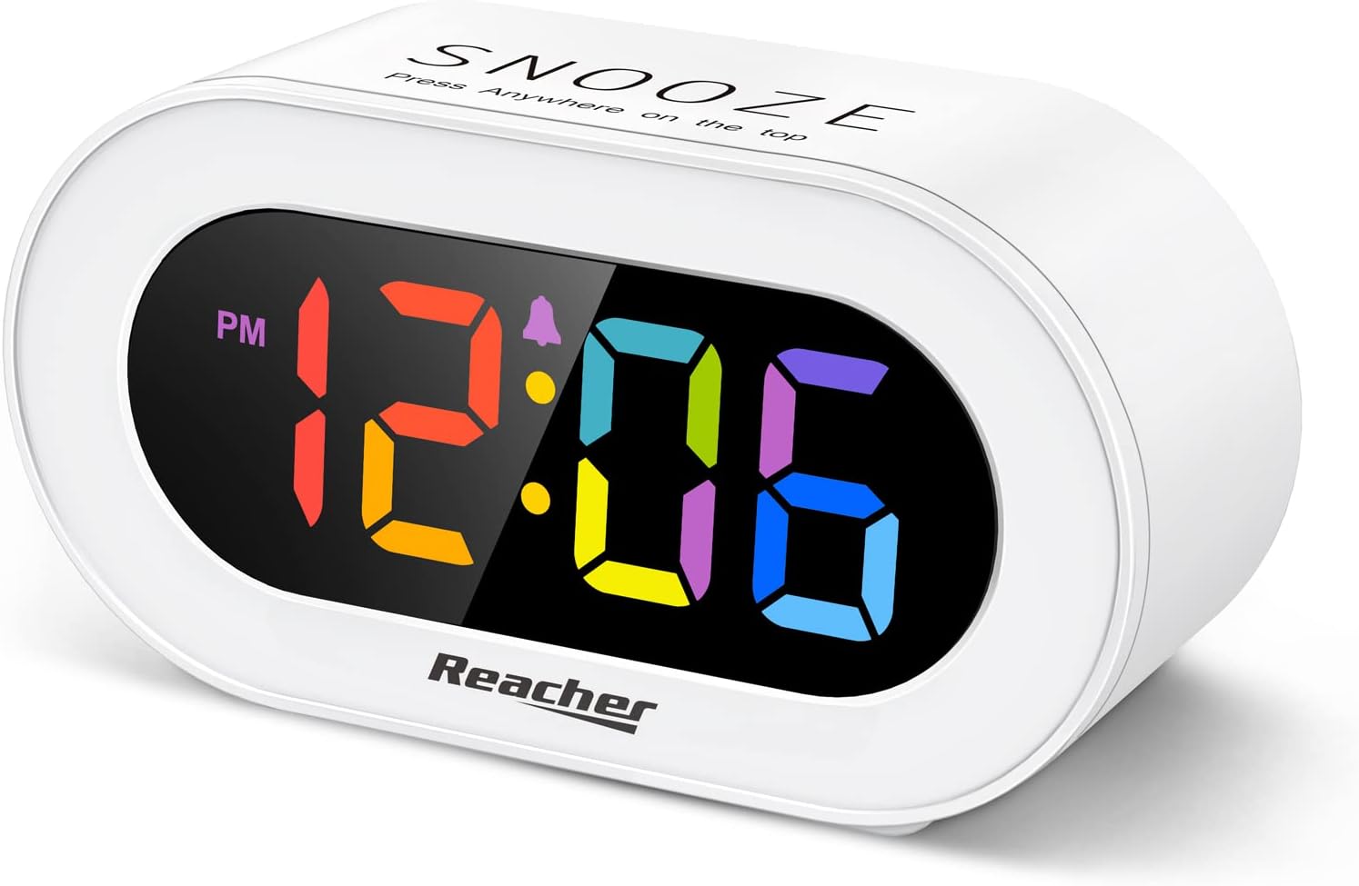 Amazon.com: Peakeep Digital Alarm Clock with 2 Alarms for Weekday Mode ...