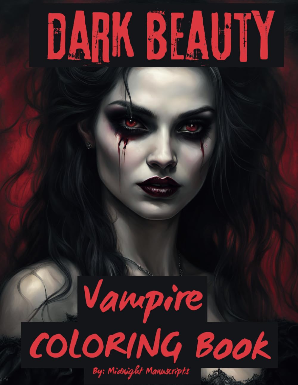 Amazon.com: Dark Beauty: Horror Coloring Book Vampires Kiss ...