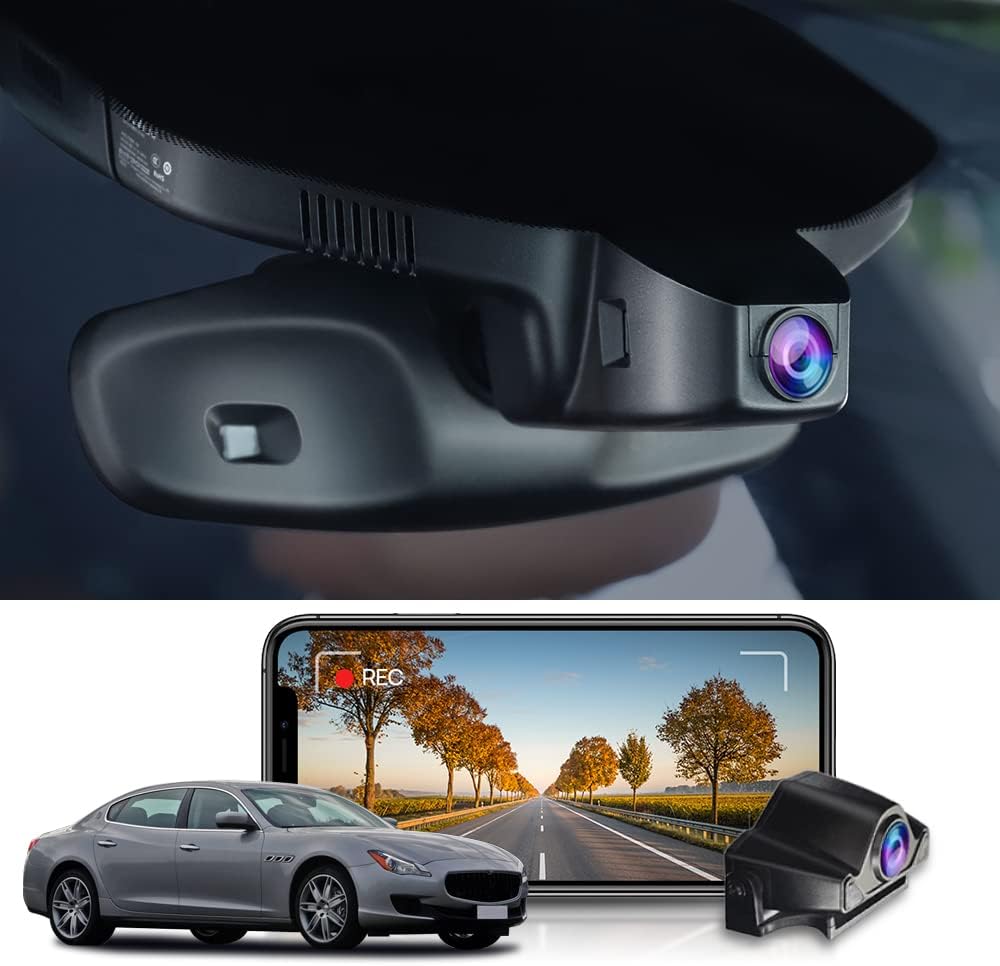 Amazon.com: Fitcamx 4K Front and Rear Dash Cam Suitable for Maserati ...