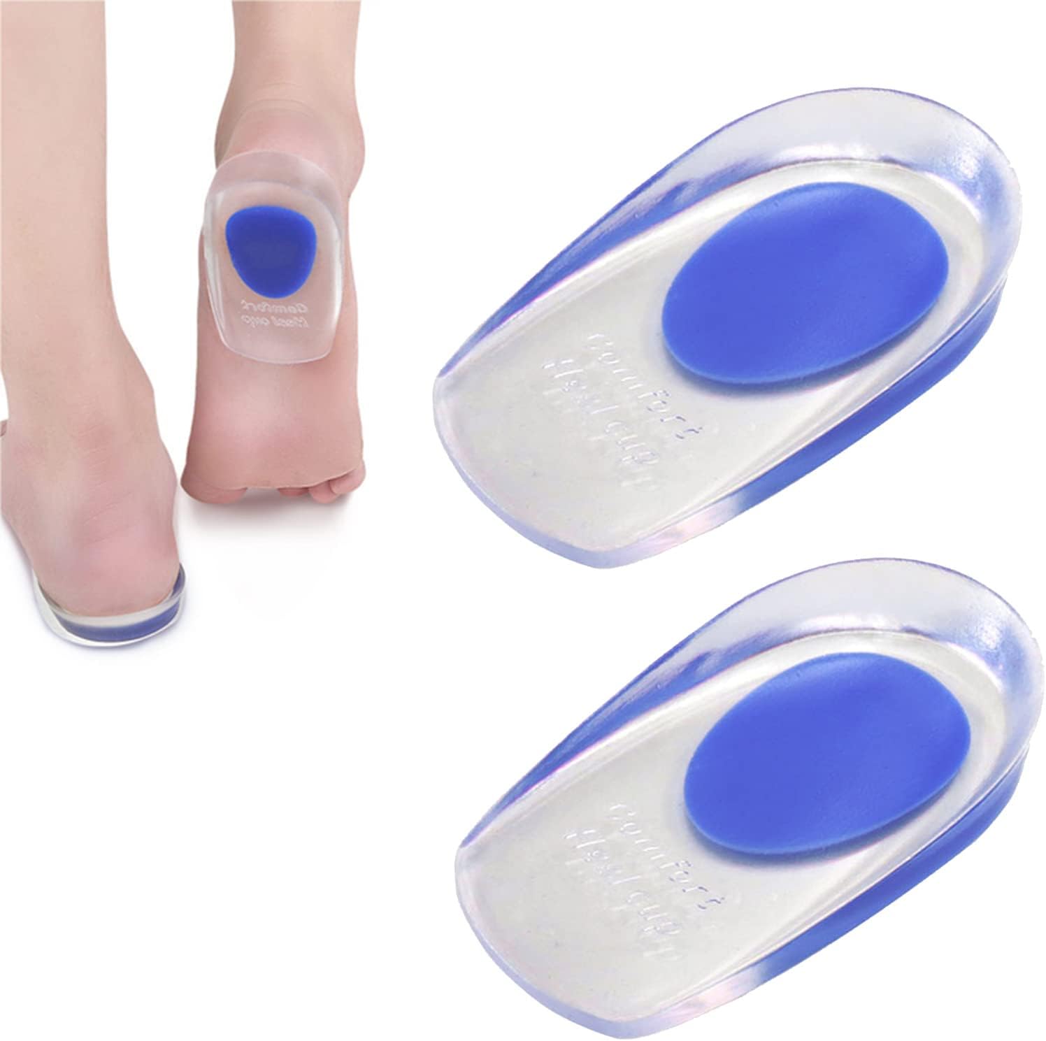 Neoreser Talonnettes en Gel, 1 Paire Talonnette Silicone Semelle Talon ...