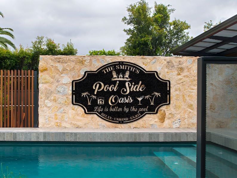 Pool House Signs Our Pool Rules Sign For Recreational Swimming Pool