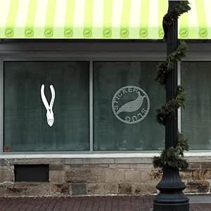 Amazon.com - Wire Cable Cutter Decal Sticker (white, 34 inch) White ...