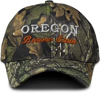 Camo Baseball Cap Oregon Beaver State Cotton Hunting Dad Hats for Men ...