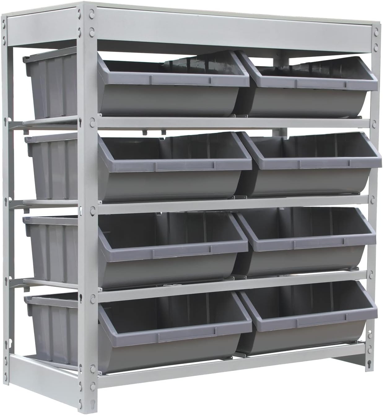 Amazon.com: King's Rack Hanging Bin Rack Storage System Heavy Duty ...