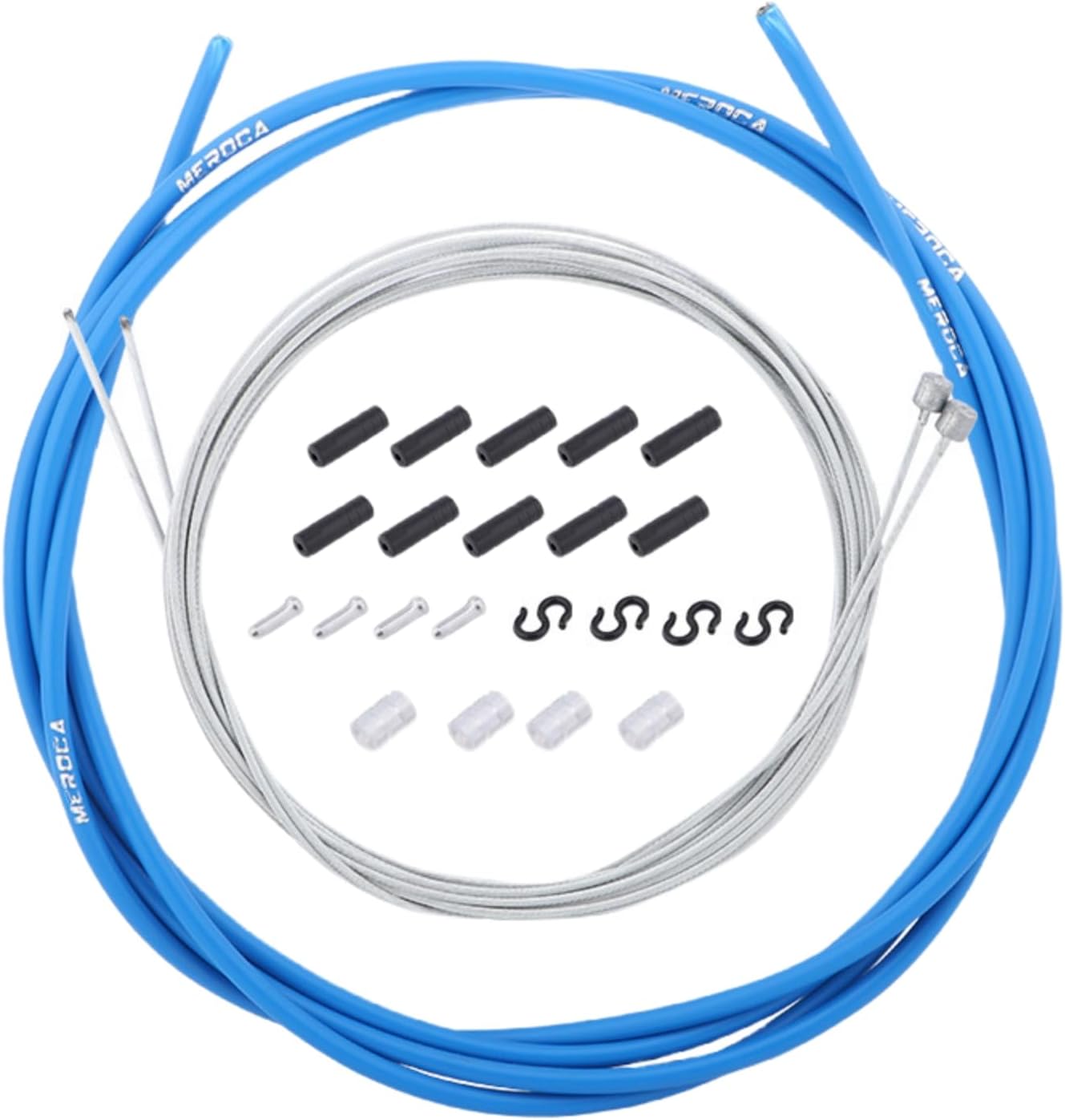 Amazon.com : Universal Bike Brake Cable Housing Kit With 1 Brake ...