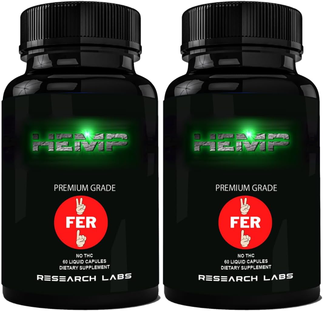 Amazon.com: Hemp Oil Capsules Supplement | 120 Servings | Calm ...