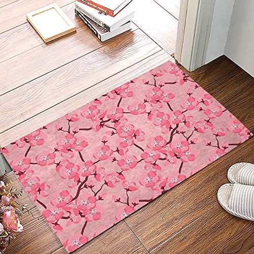 Amazon.com: Boho Flower Front Door Mat, Pink Mandala 30"x17" Indoor ...