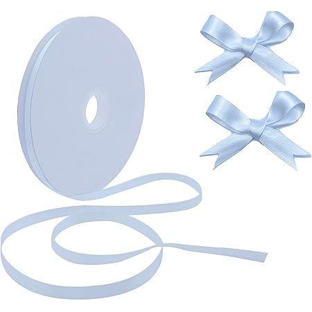 Amazon.com: Satin Ribbon Leyice Double Sided Fabric Ribbon 3/8 Inch x ...