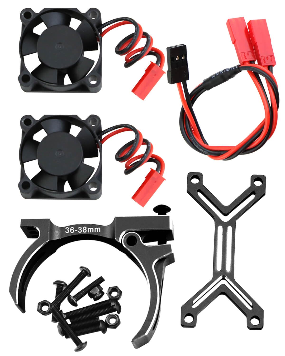 Amazon.com: hopsupRC 3660 540 550 Motor Cooling Fan with 36-38mm ...