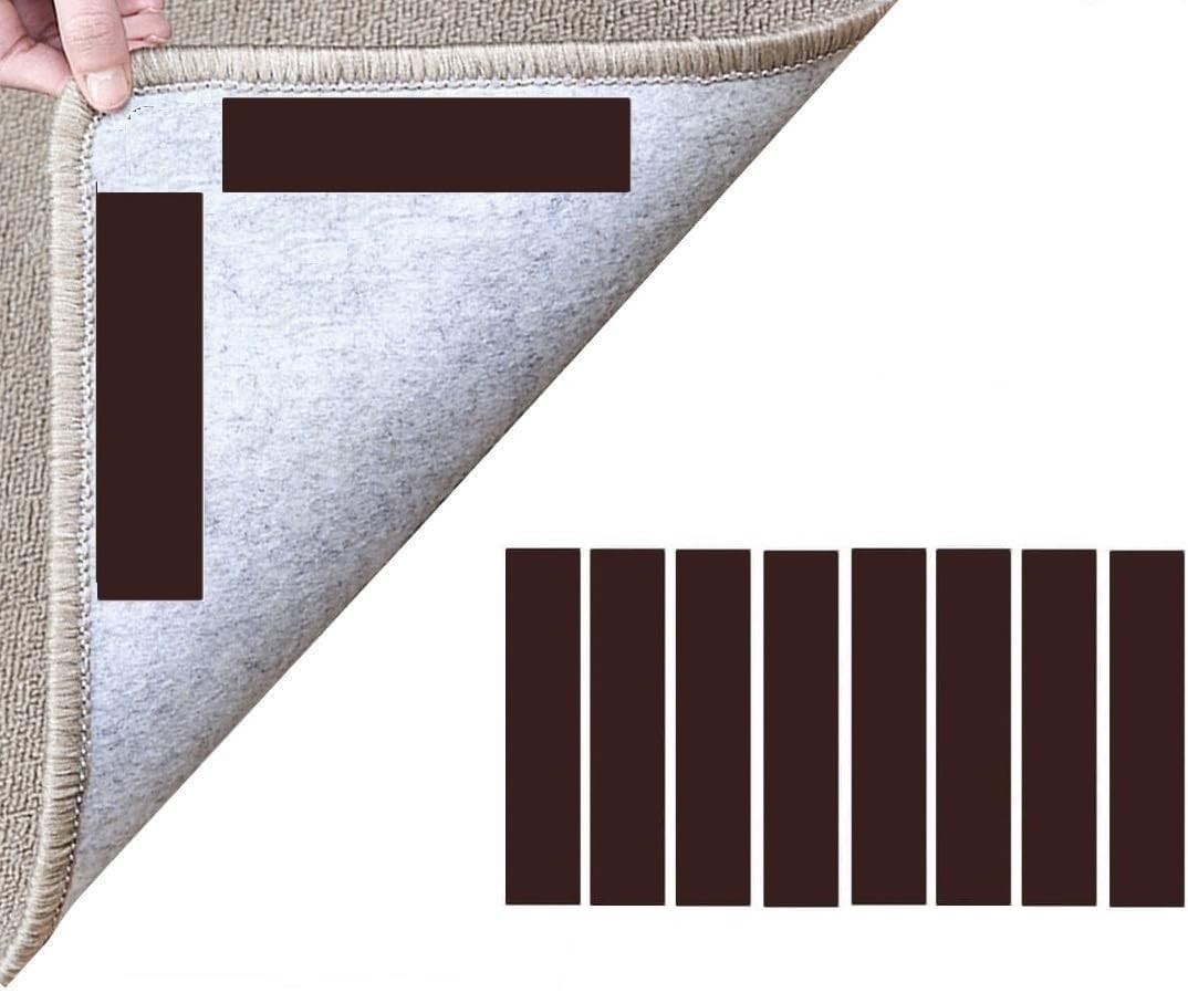 Rug Gripper Carpet Gripper Pack of 8 Non-Slip Rug Grip Pads Anti-Slip ...