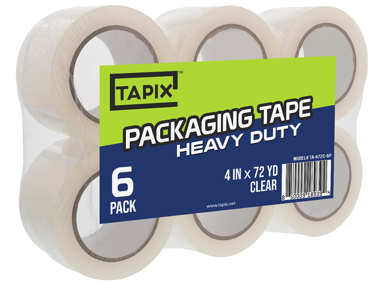 Snapklik.com : Wide Packing Tape 4 Inch 6 Pack