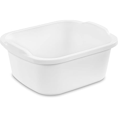 Amazon.com: Tribello Plastic Wash Tub Dishpan Basin and Foot Bath for ...