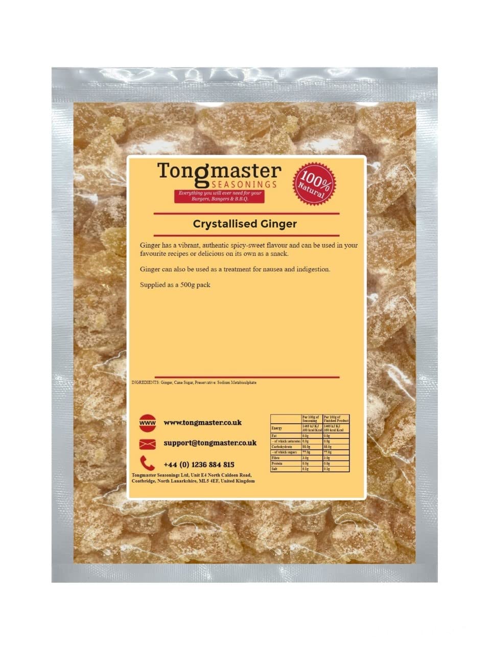 Premium Crystallised Ginger - 5kg : Amazon.co.uk: Grocery