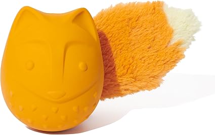 Pet Supplies : Barkbox Franz The Fox Dog Toy | Natural Rubber, Bacon ...
