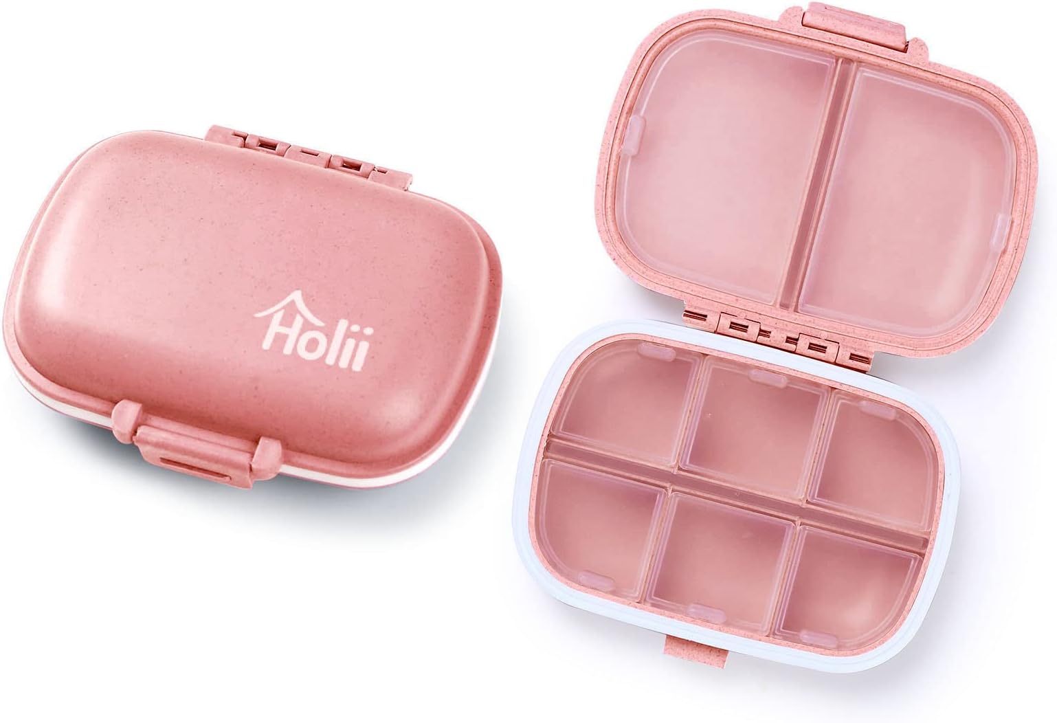 Amazon.com: Holii 2 Pack 8 Compartments Travel Pill Organizer, Pocket ...