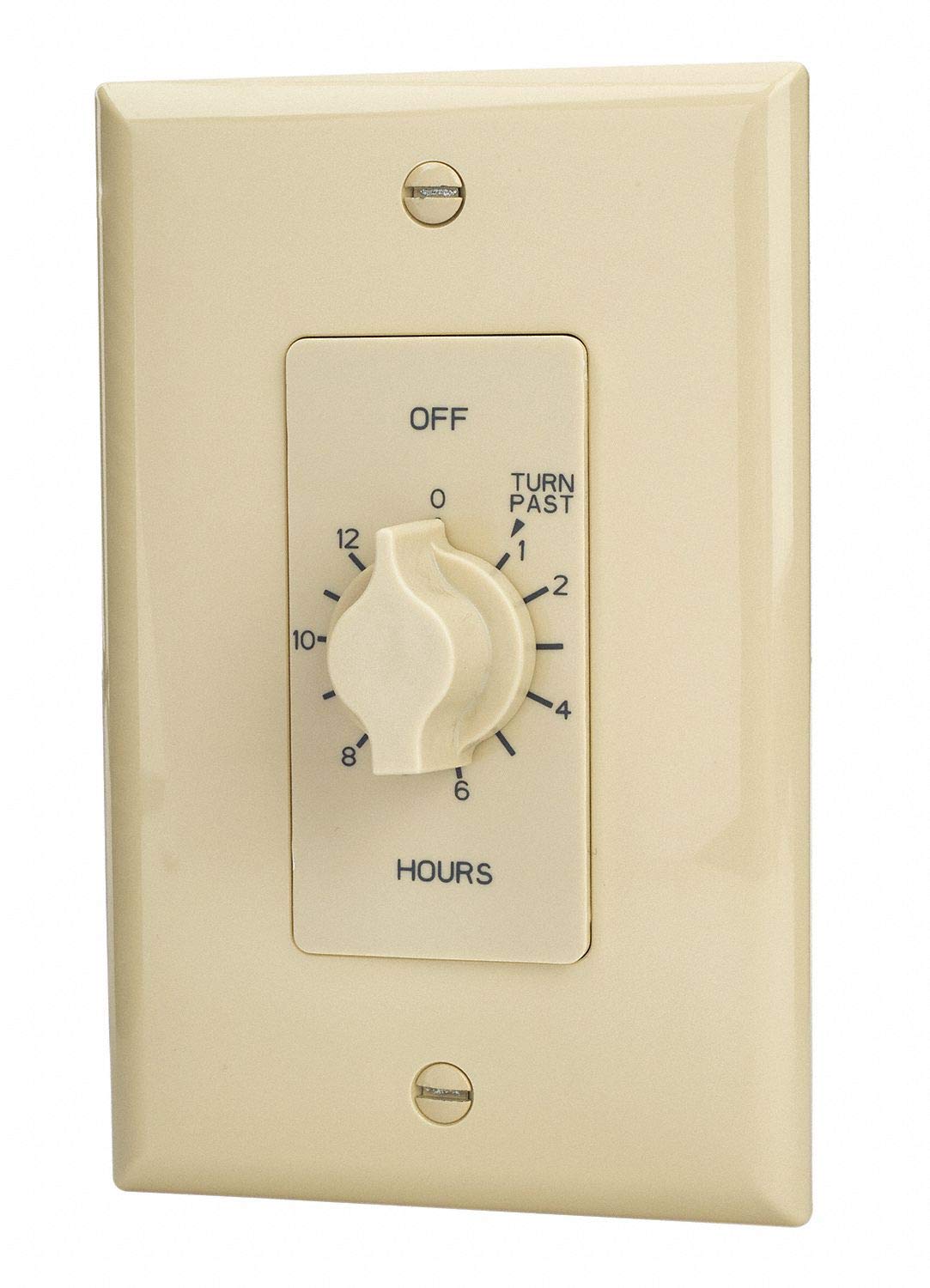 TORK Spring-Wound Timer, Ivory, Timing Range: 0 to 12 hr, 20 Max. Amps ...