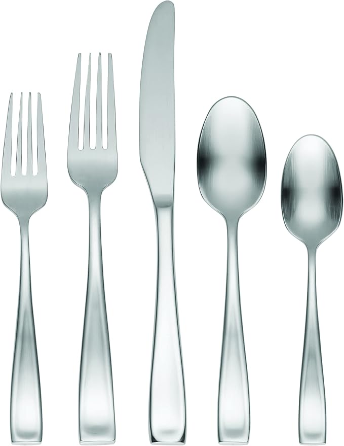 Amazon.com | Oneida F118065Al20 Satin Moda 65 Piece Flatware Set ...