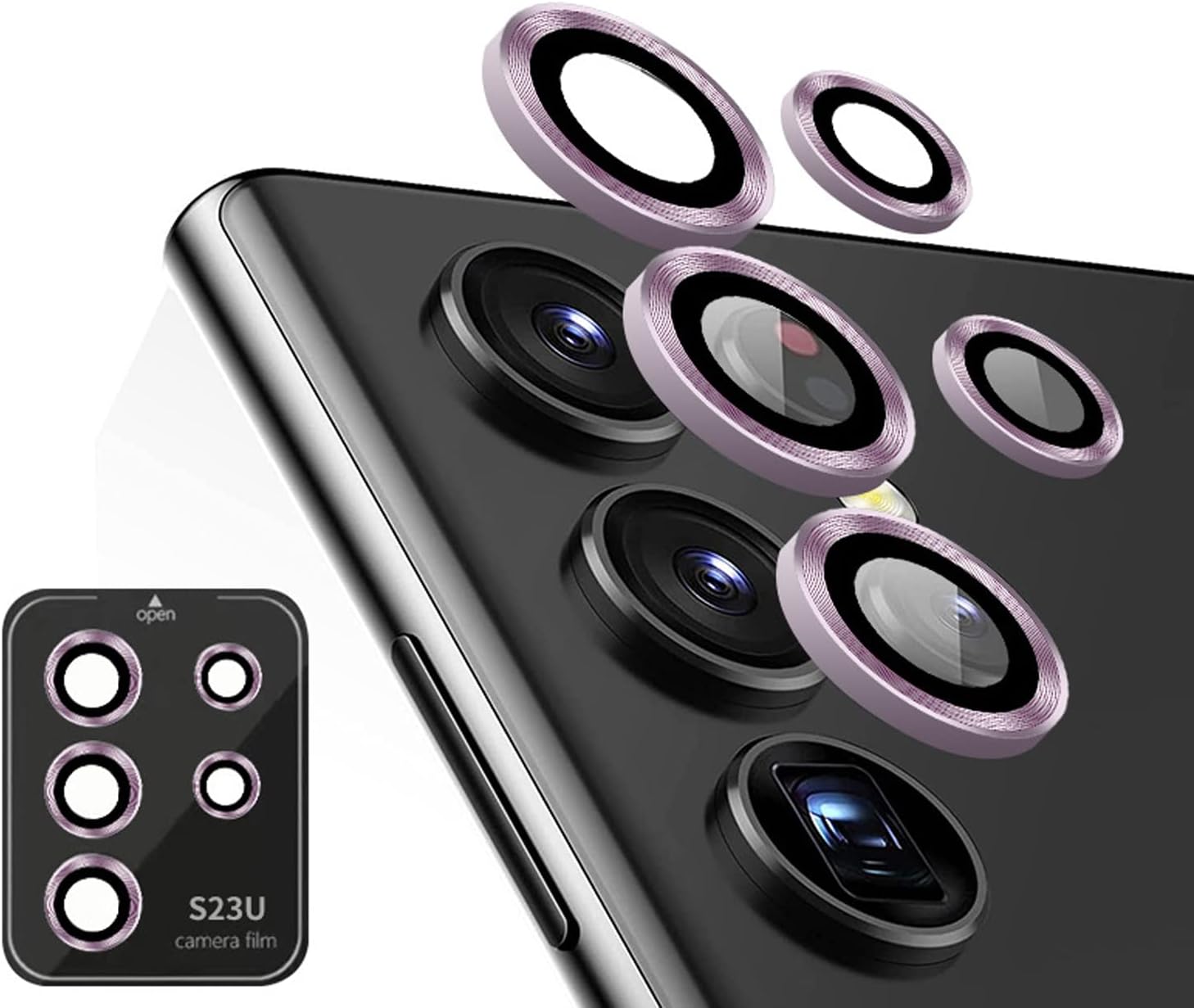 Amazon.com: Zeking for Samsung Galaxy S23 Ultra Camera Lens Protector ...