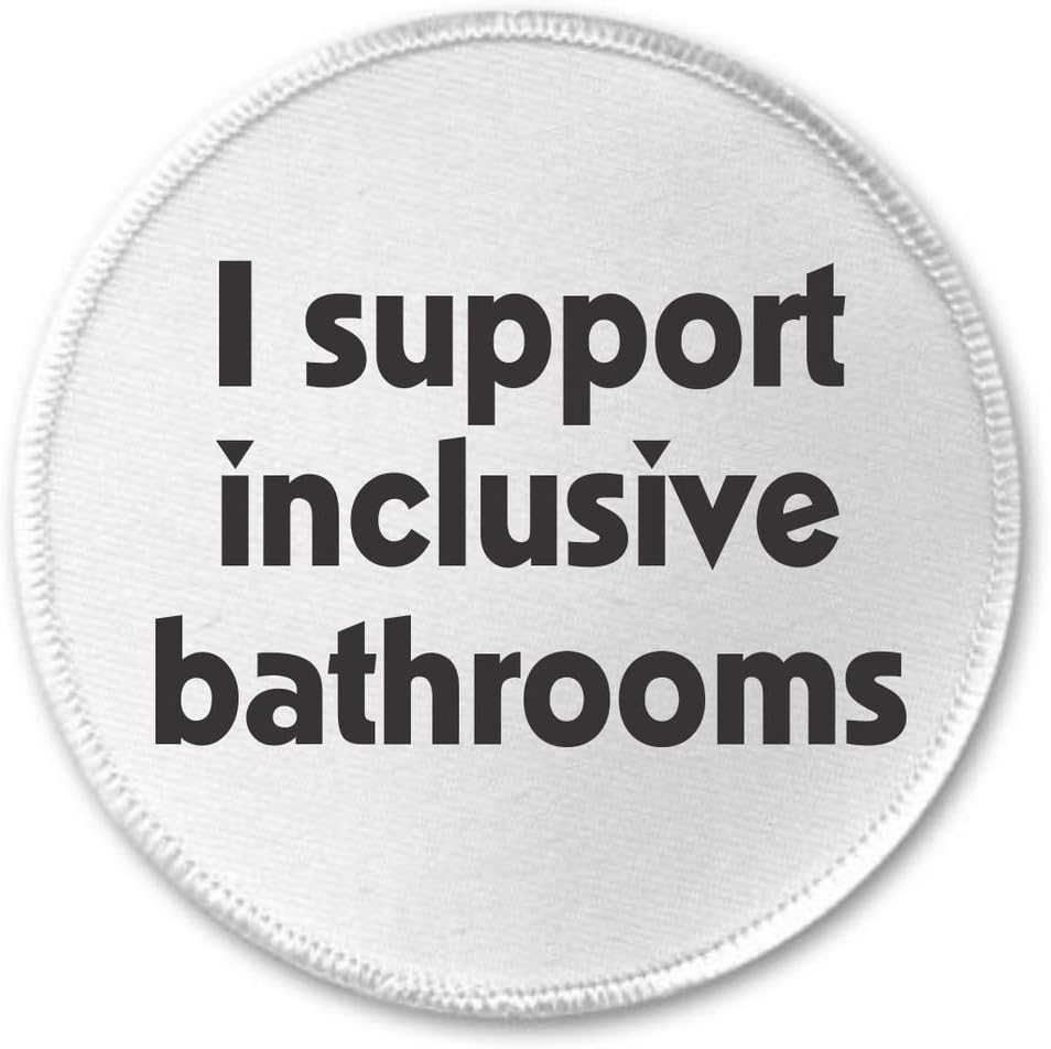 Amazon.com: I support inclusive bathrooms 3" Sew On Patch LGBT ...