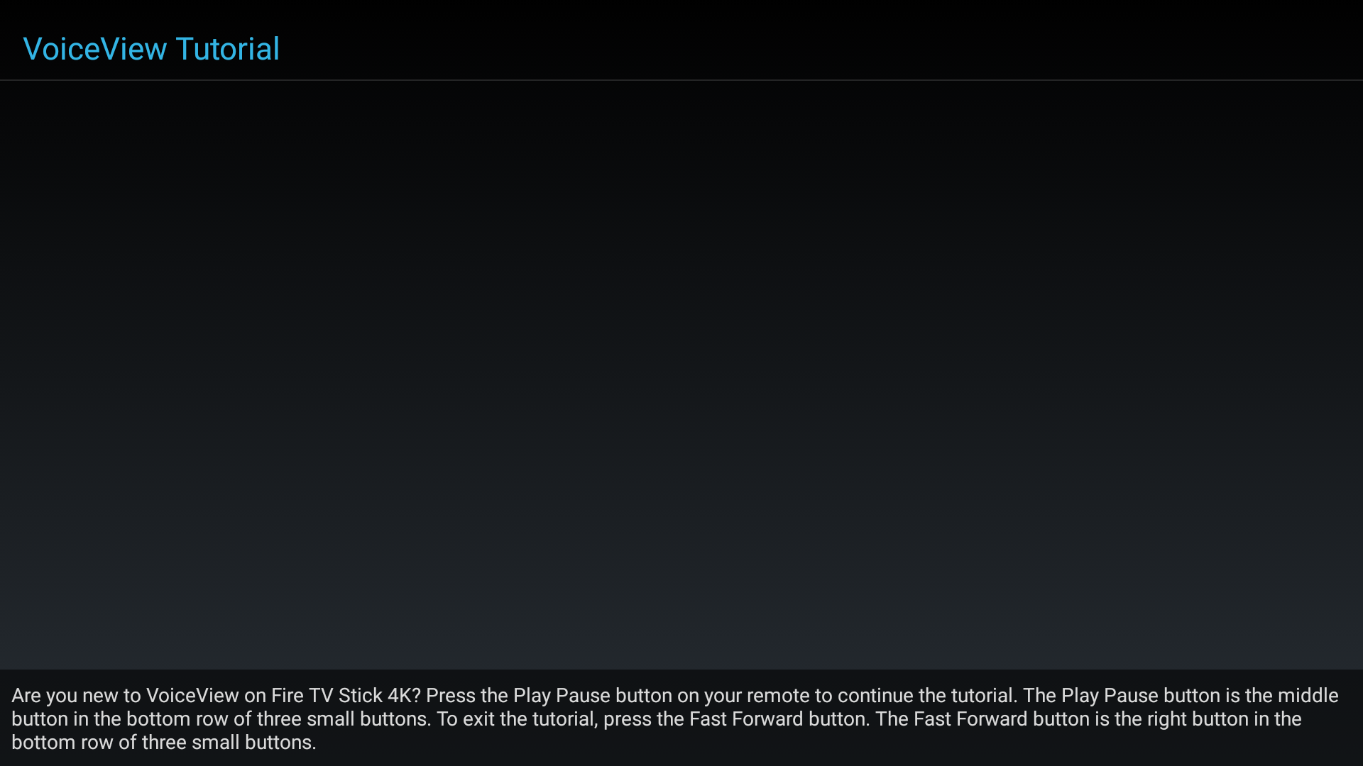 VoiceView Settings - Loader shortcut for Fire TV - App on Amazon Appstore